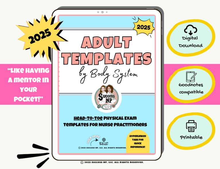 Comprehensive NP Templates: HPI, ROS & Physical Exam by Body System ...