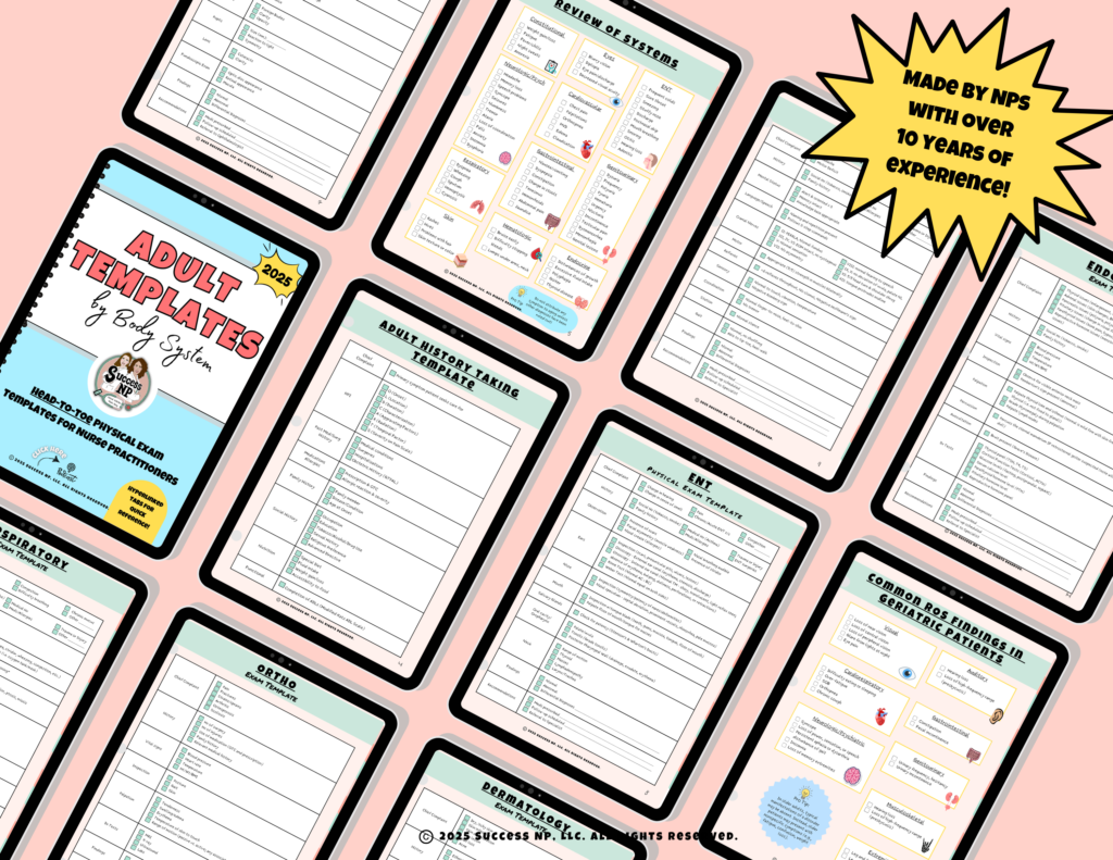 Comprehensive NP Templates: HPI, ROS & Physical Exam by Body System ...